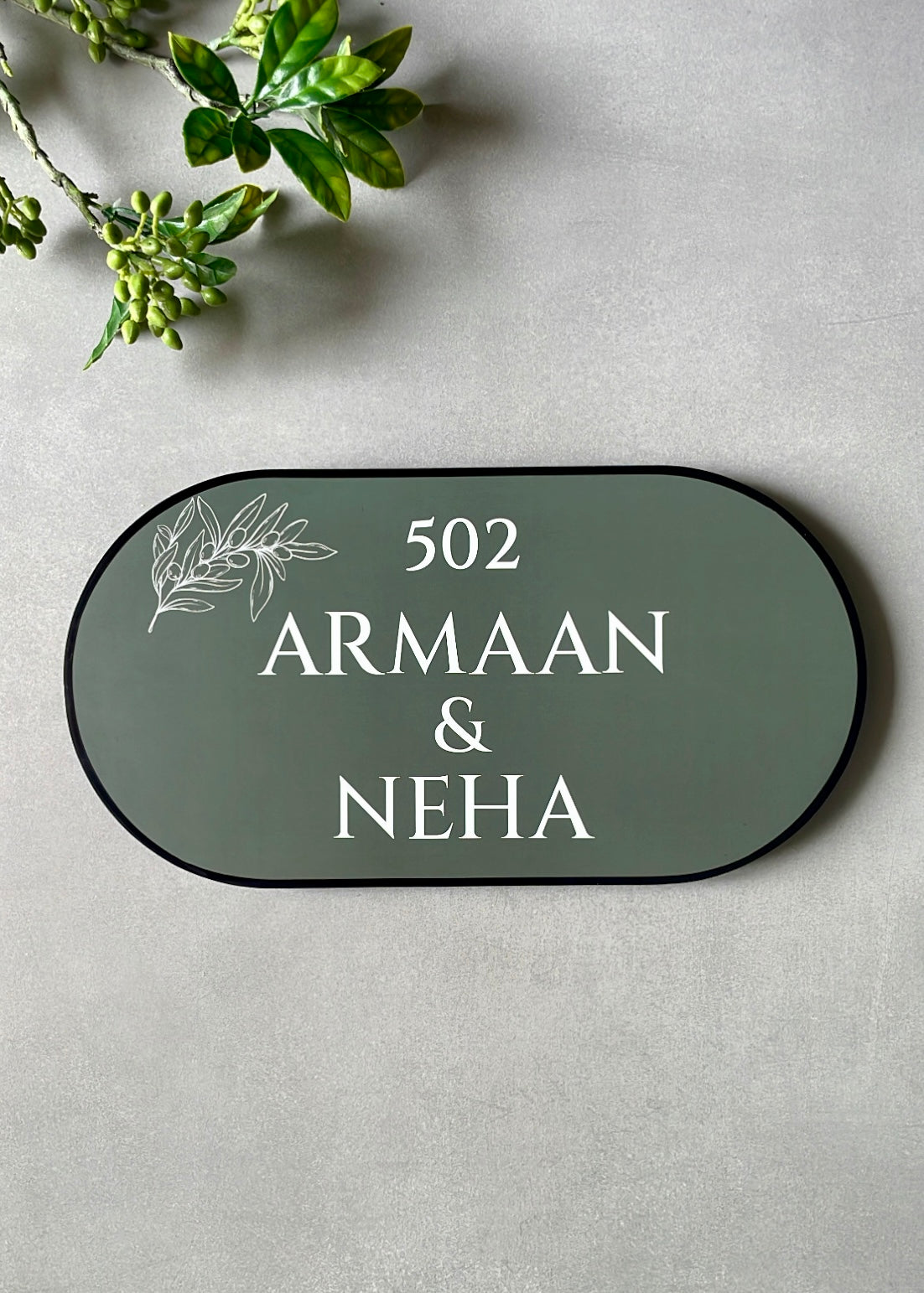 Olive Name Plate – Decor By The Way