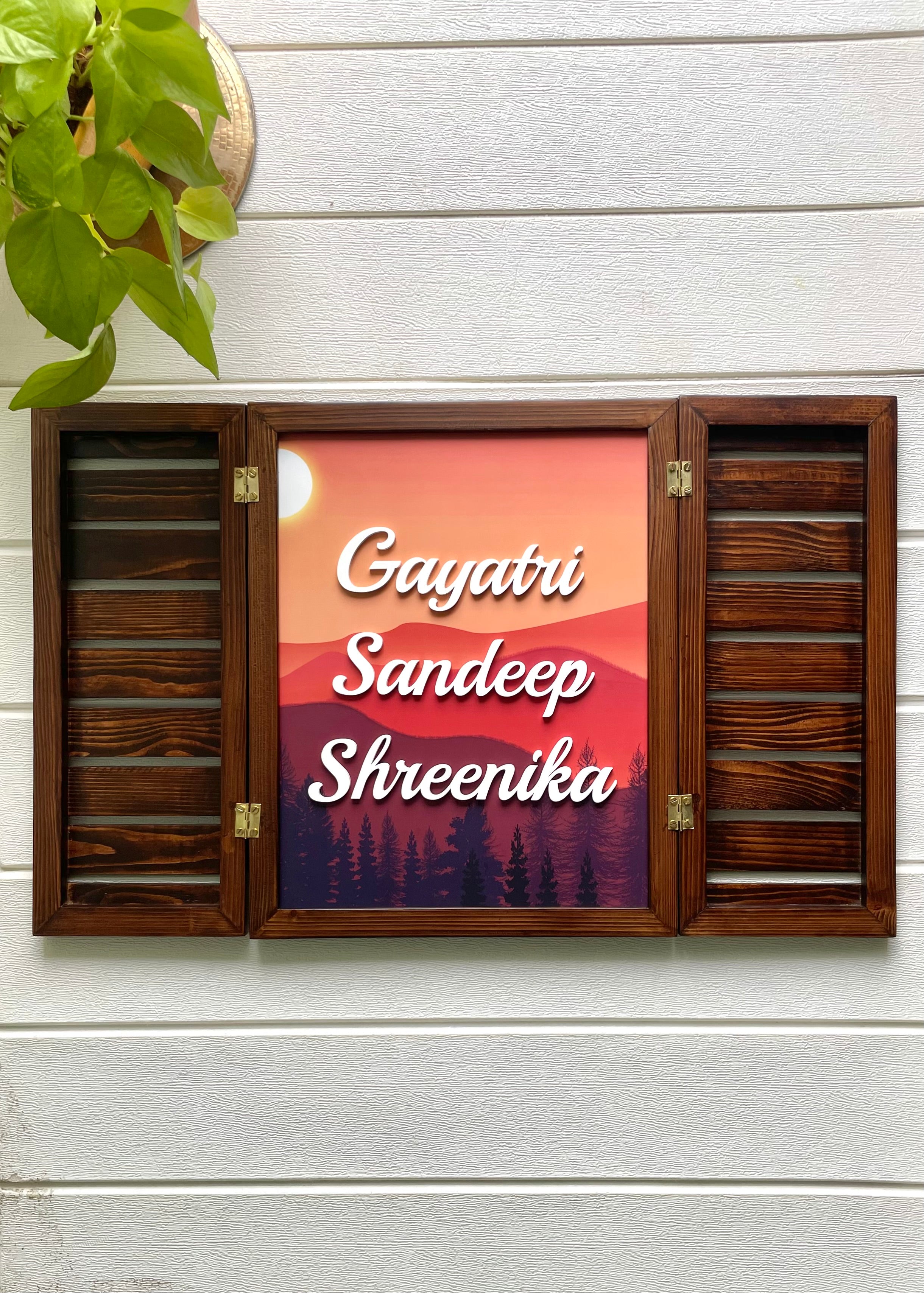 Window to the Mountains Name Plate – Decor By The Way