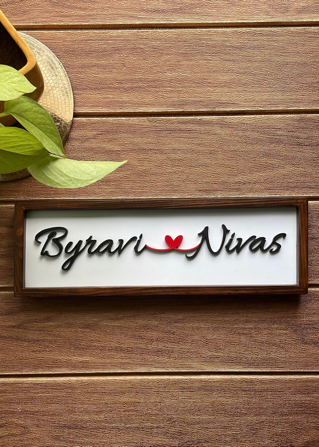 Connected hearts Name Sign – Decor By The Way