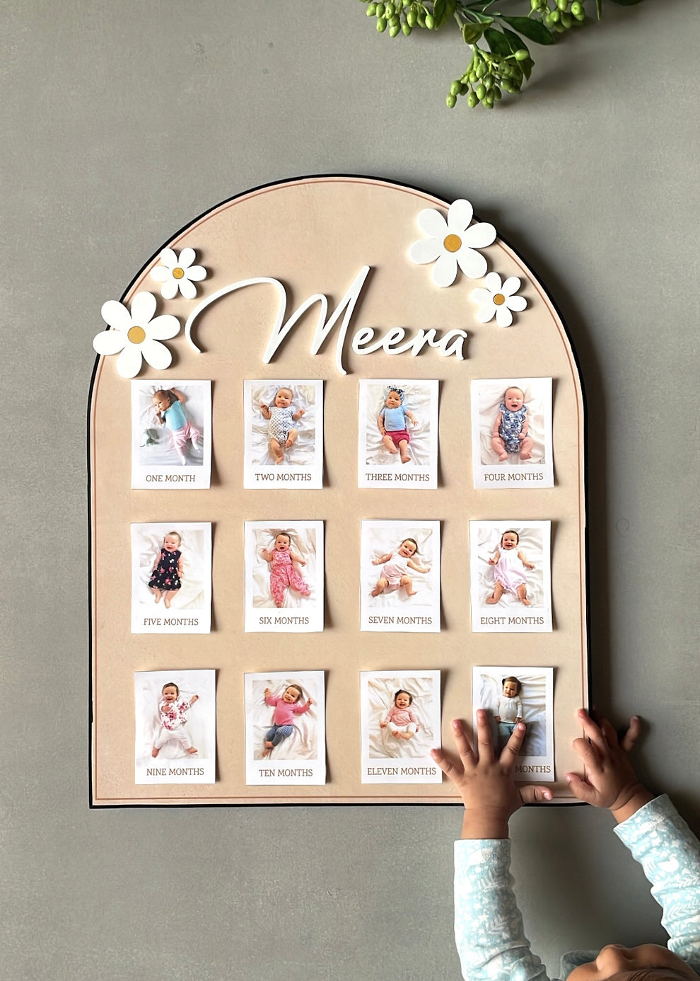 Daisy Months Milestone Sign – Decor By The Way