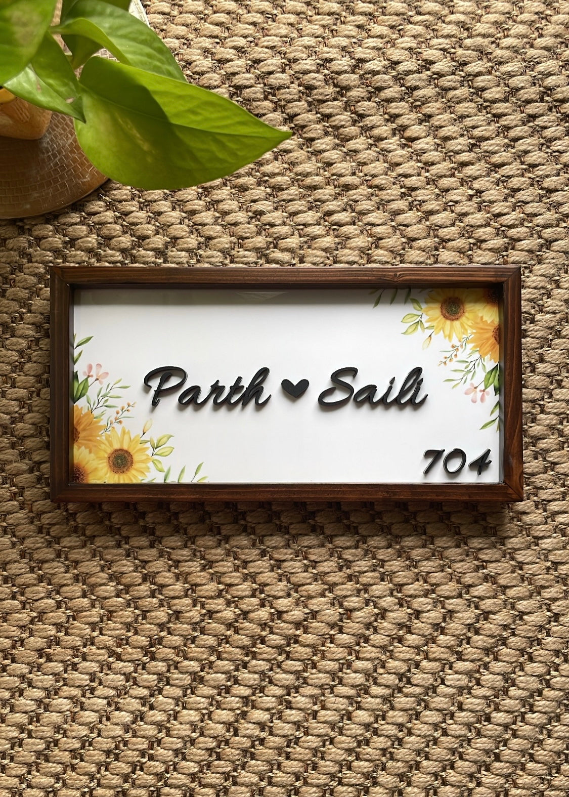 Sunshine to My Home Name Sign – Decor By The Way