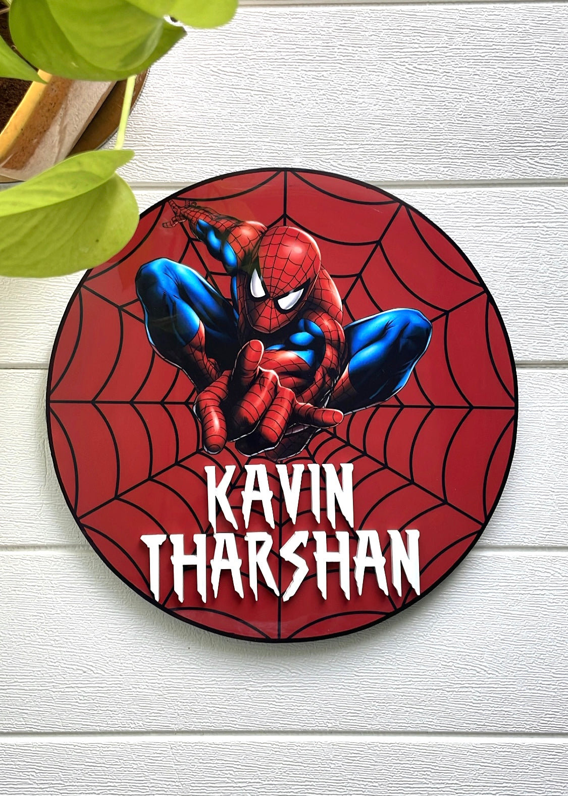 Spiderman Name Sign – Decor By The Way