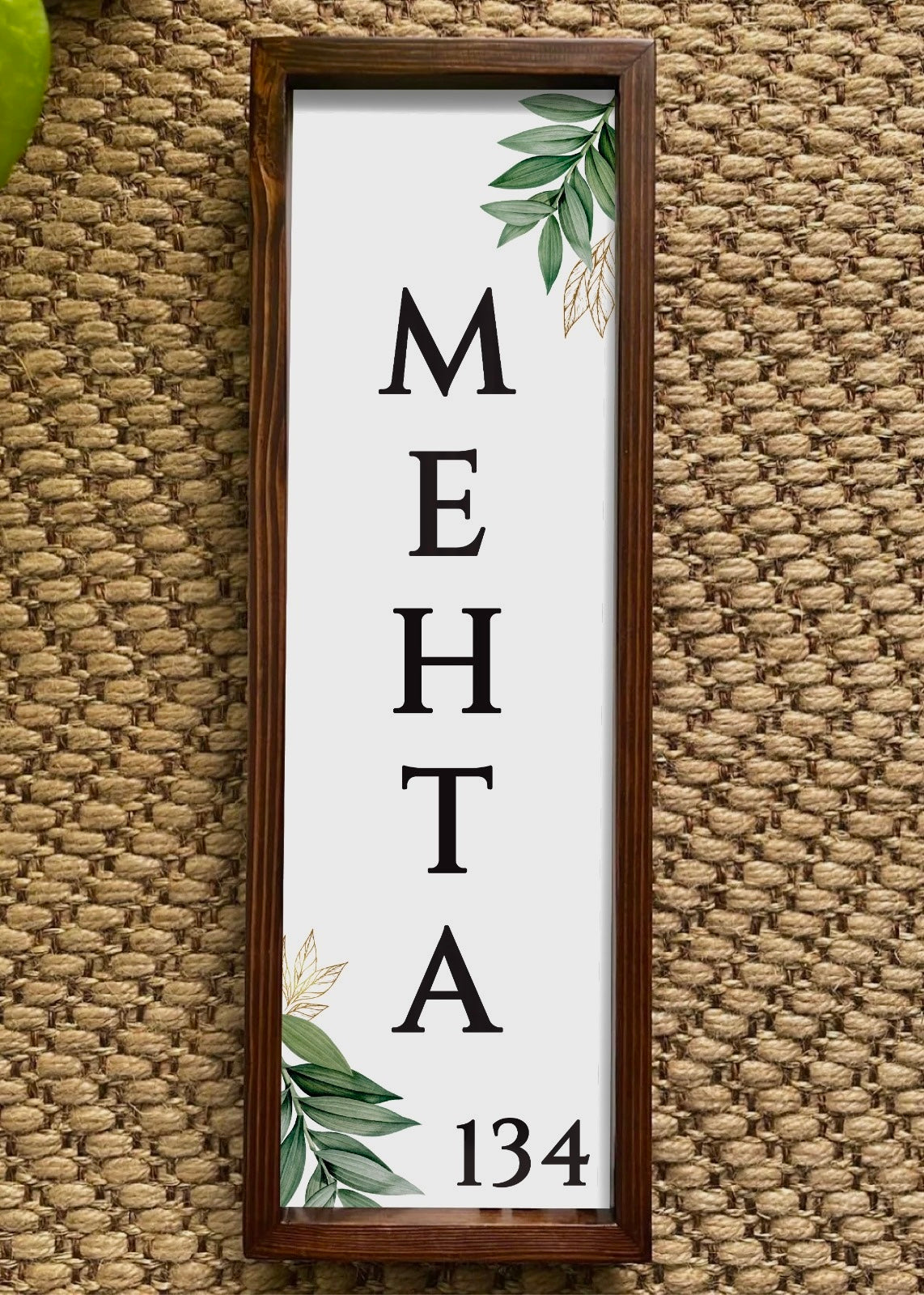 Evergreen Vertical Name Plate – Decor By The Way
