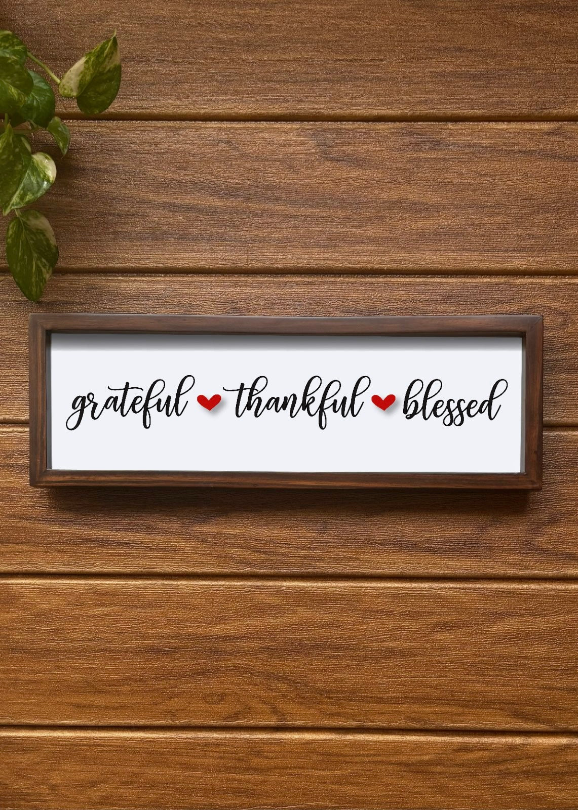 Grateful Thankful Blessed Frame – Decor By The Way
