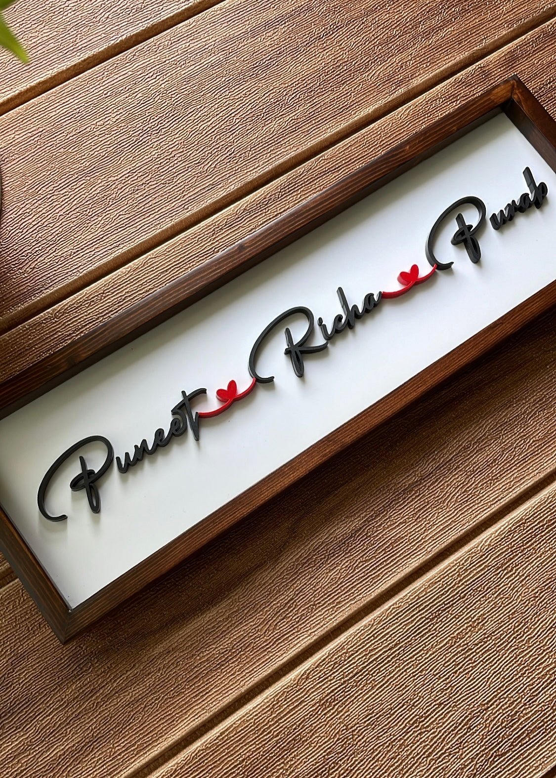 Connected hearts Name Sign – Decor By The Way