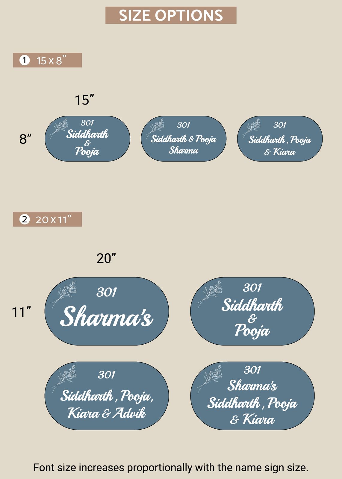 Azure Name Plate – Decor By The Way