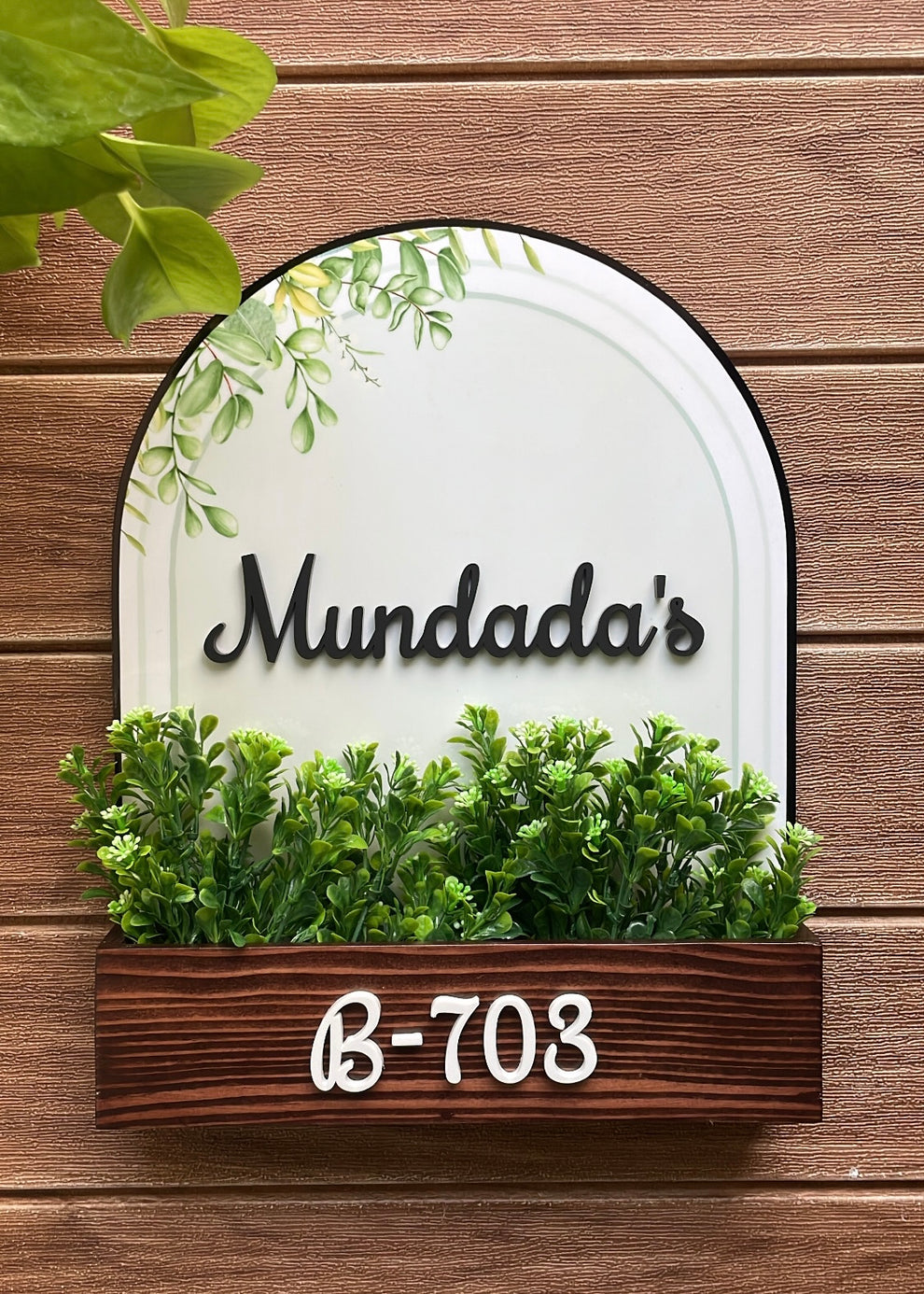 Sage Arch Planter Name Plate – Decor By The Way