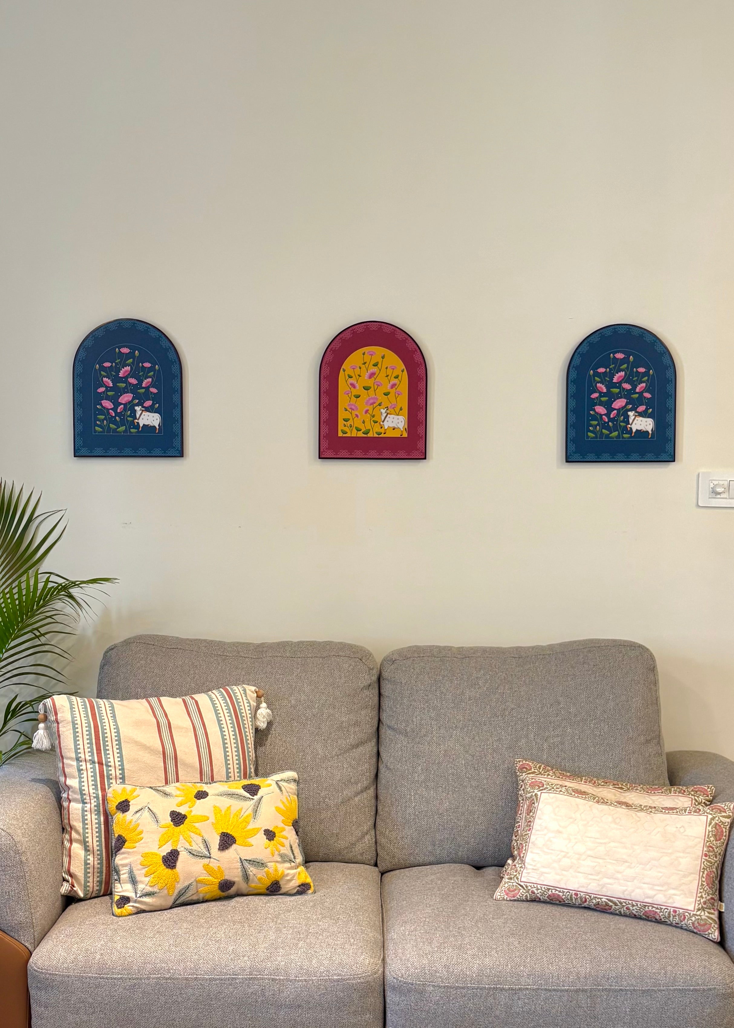 Pichwai Art Arch - Set of three – Decor By The Way