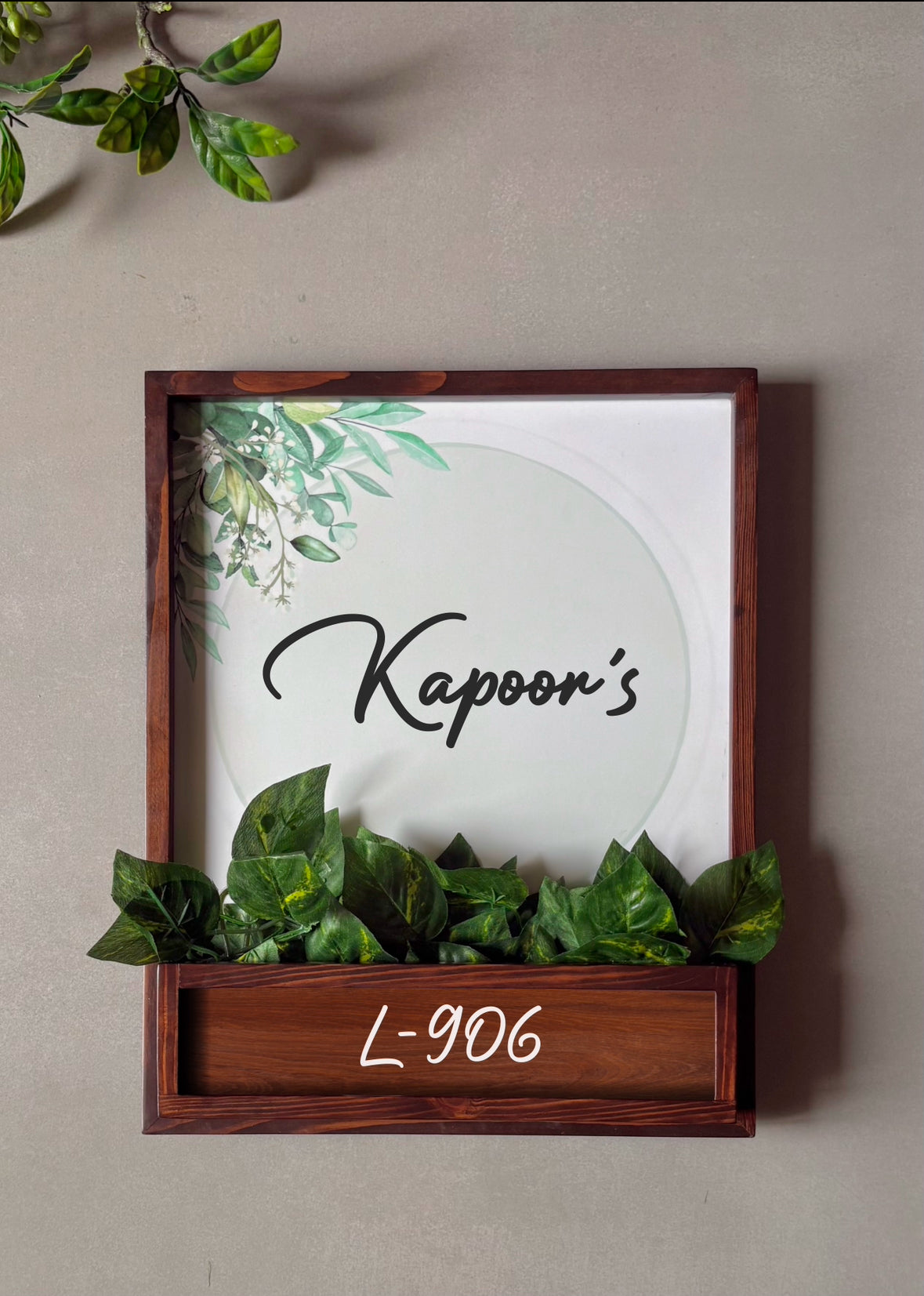 Sage Planter Name Plate – Decor By The Way