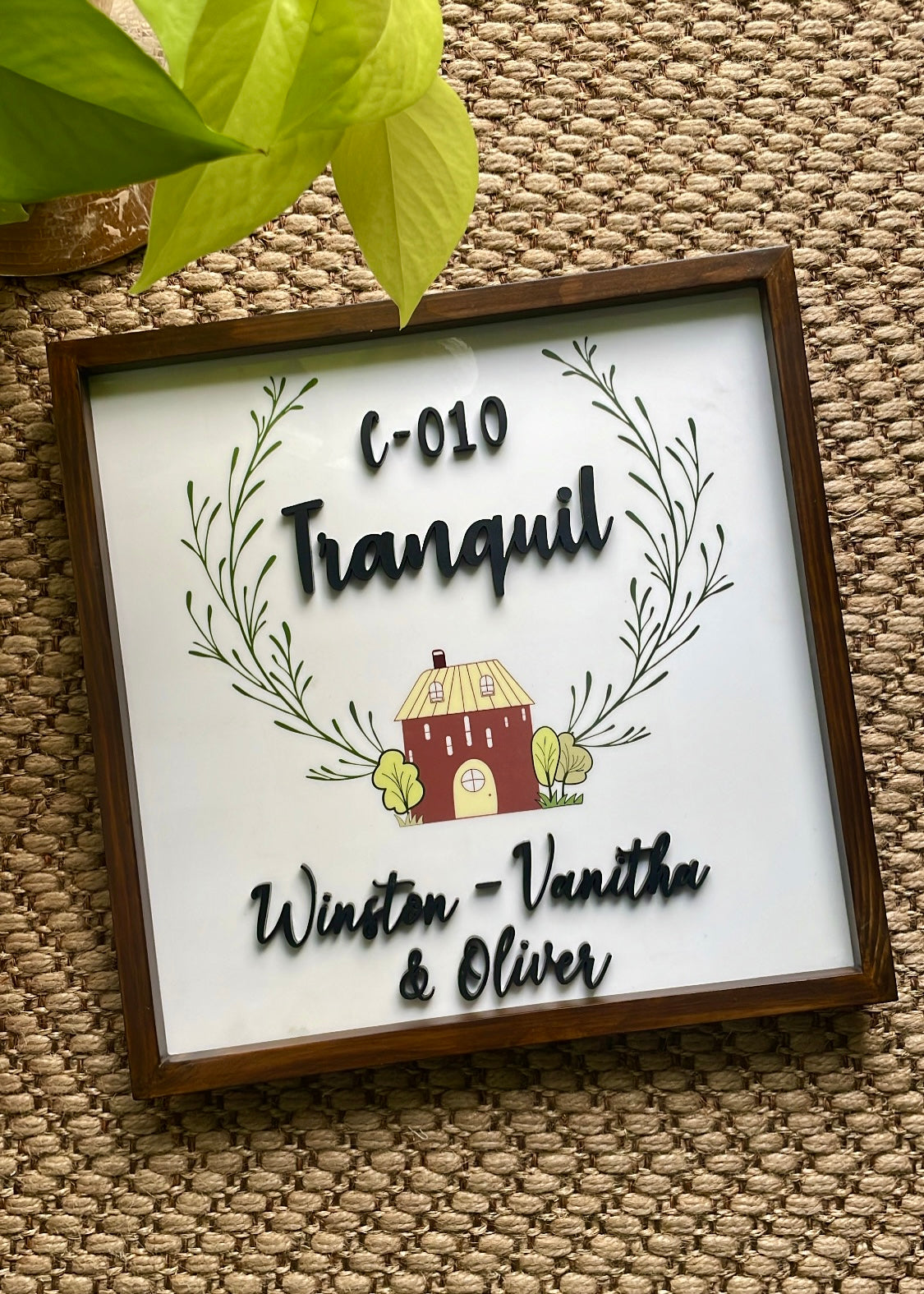 Home sweet home name sign – Decor By The Way